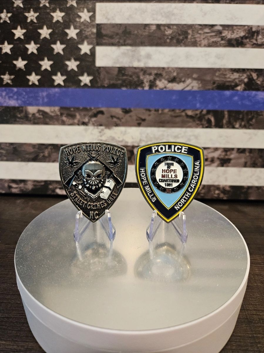 Hope Mills Police Department NC Street Crimes Unit coins