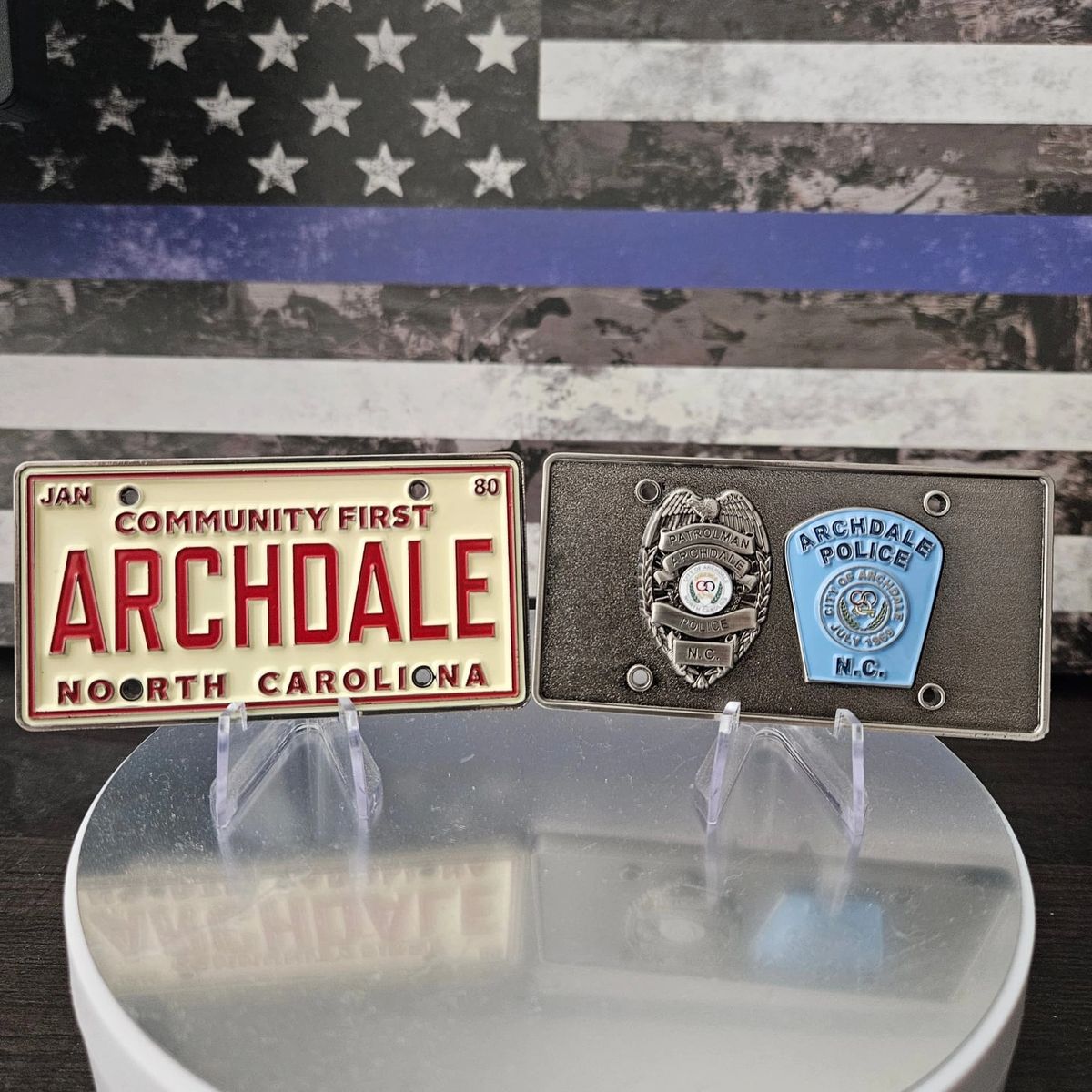 Archdale Police Department License Plate coin