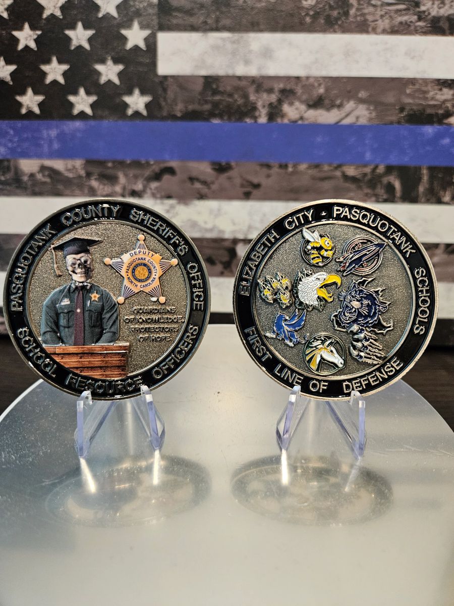 Pasquotank County Sheriff's Office SRO coins