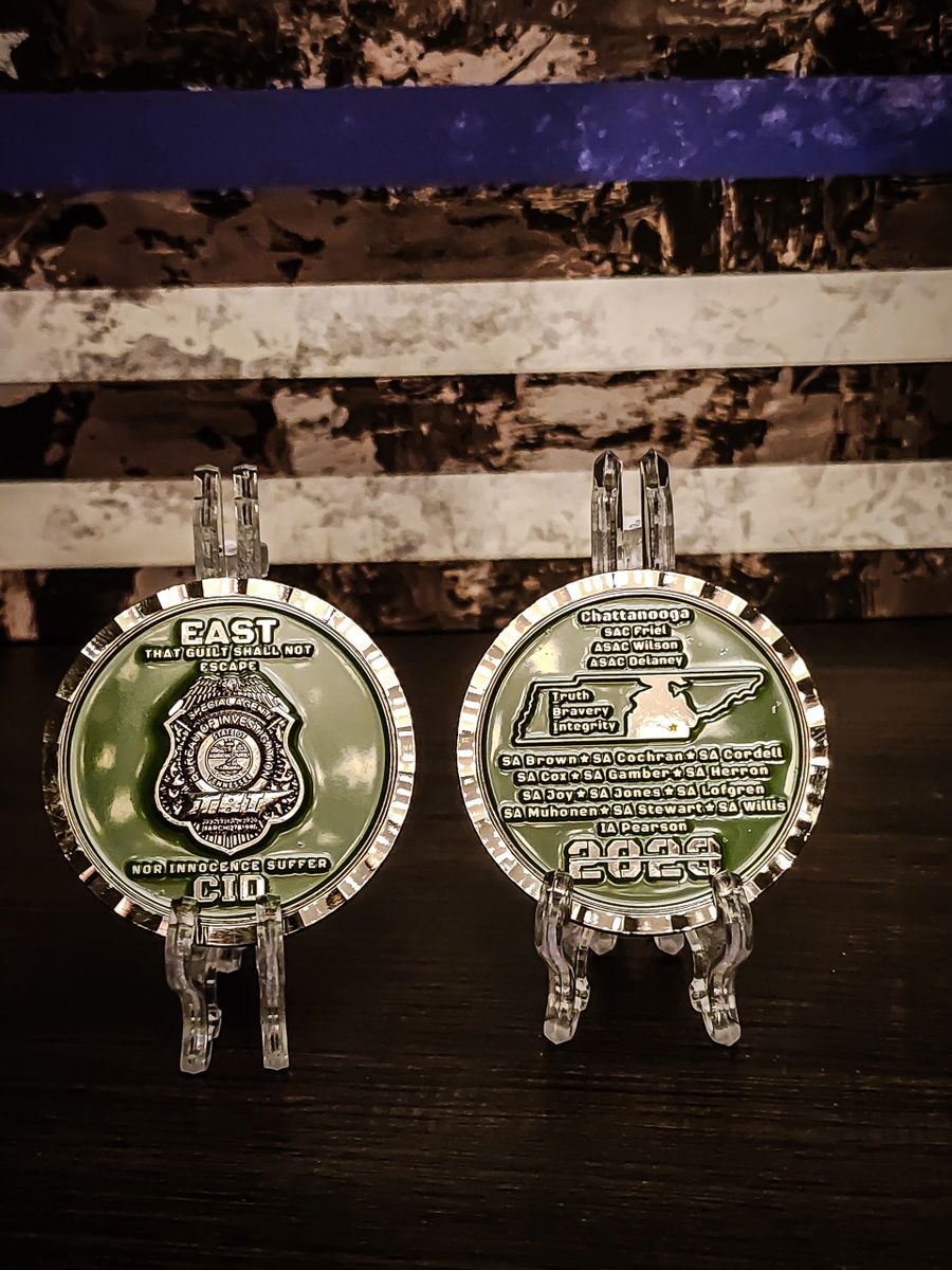 Tennessee Bureau of Investigations coins