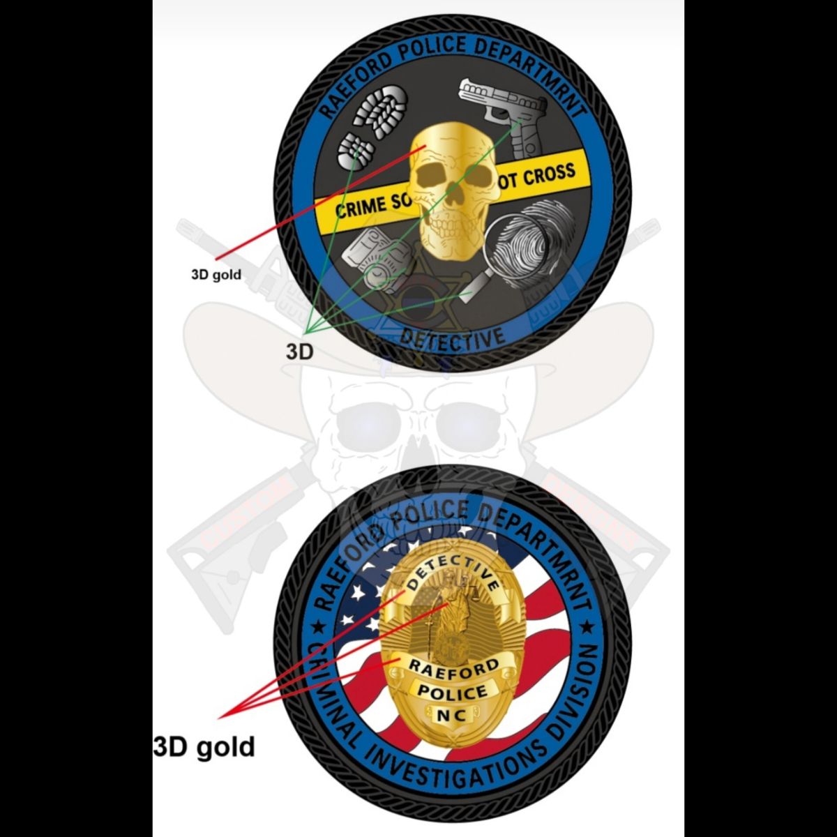 **PRE-SALE** Raeford PD NC CID coins