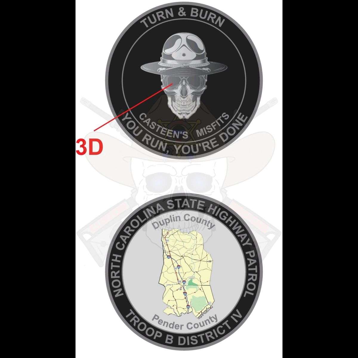 **PRE-SALE** North Carolina State Highway Patrol Duplin/Pender Patrol coins