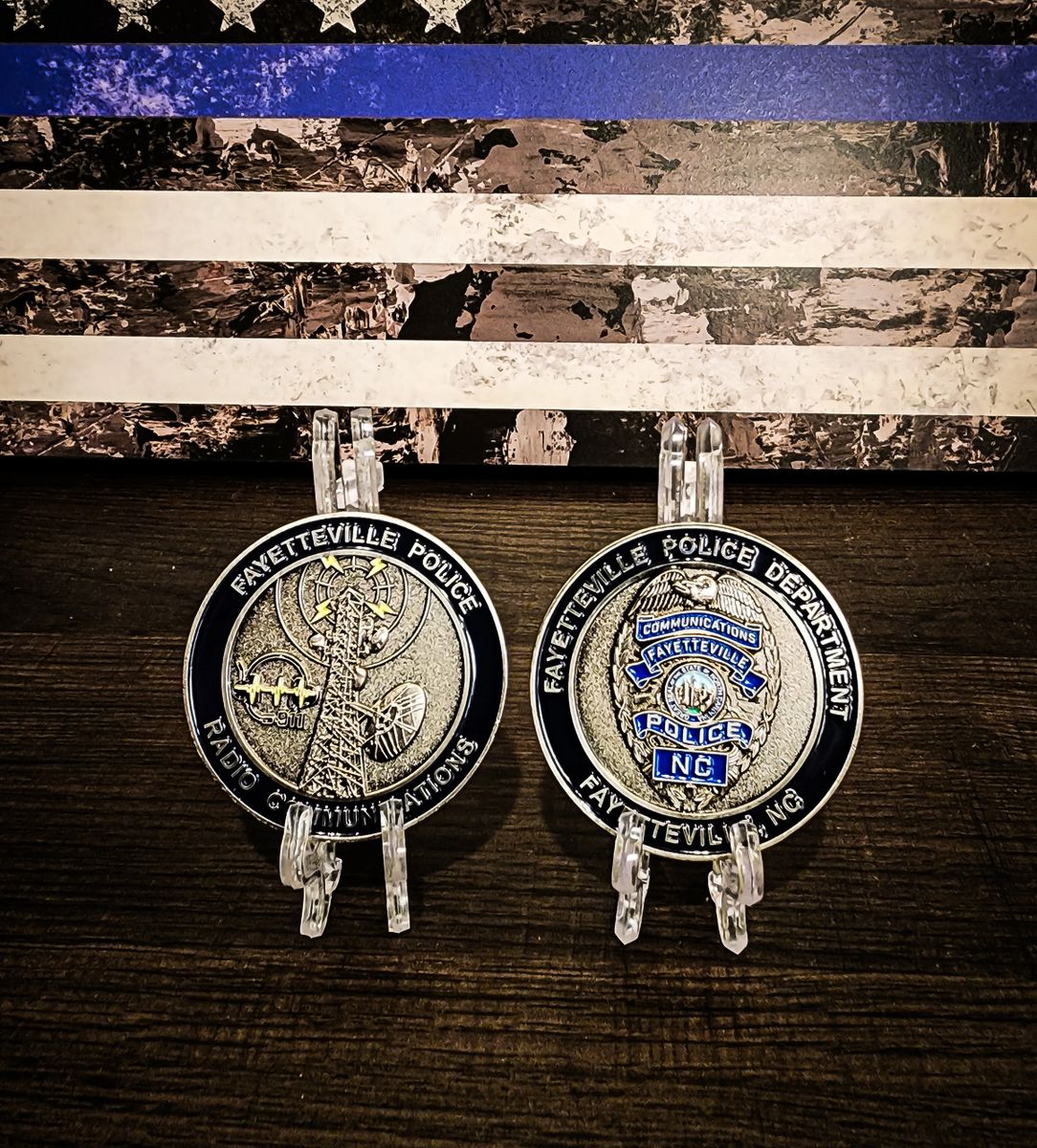 Fayetteville PD NC Radio Communications Coins