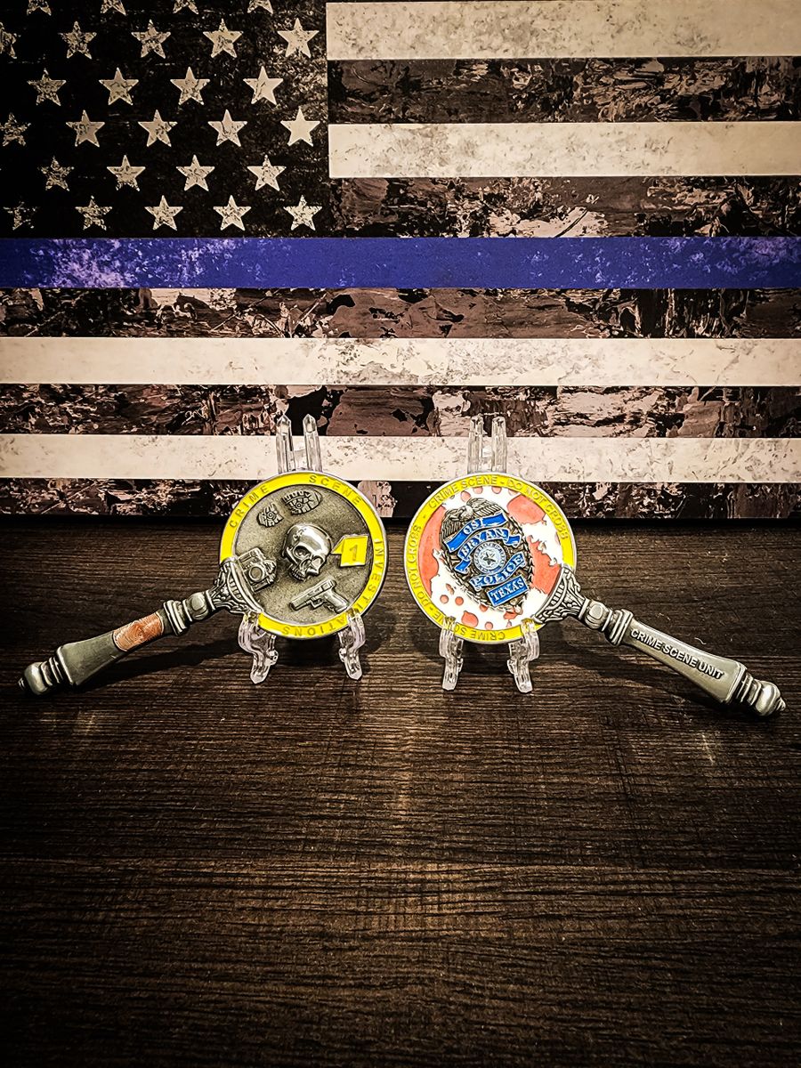 Bryan PD Texas CSI coins