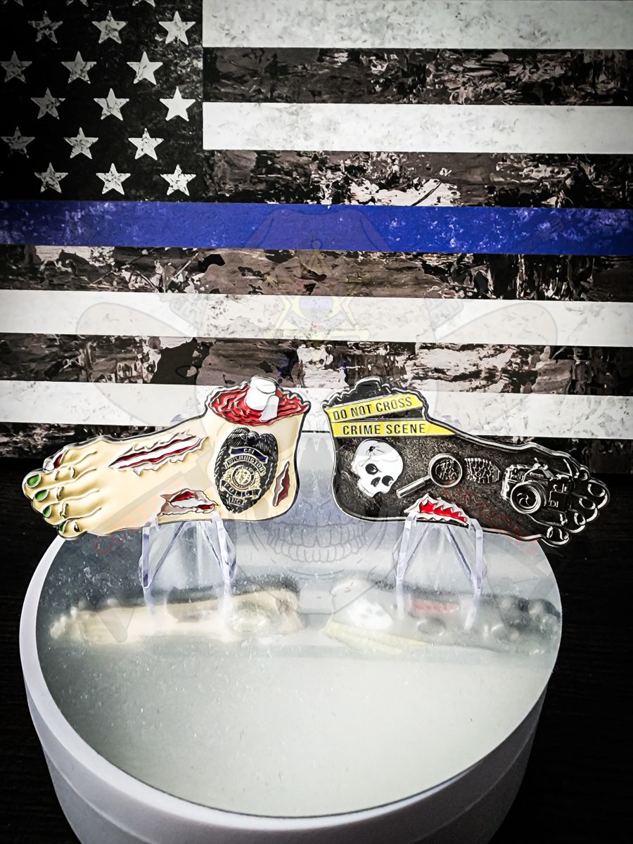Wilmington PD NC Crime scene Investigations decaying foot coin