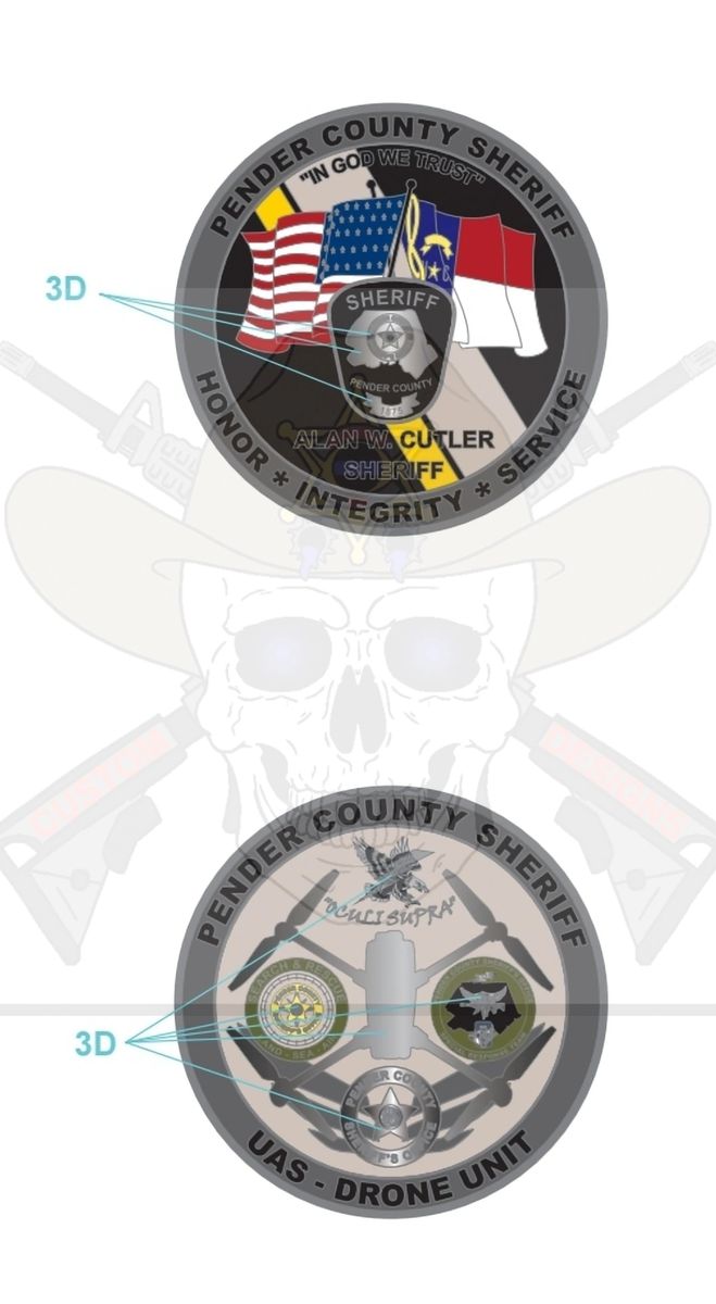 Presale PENDER COUNTY SHERIFF DRONE UNIT COINS