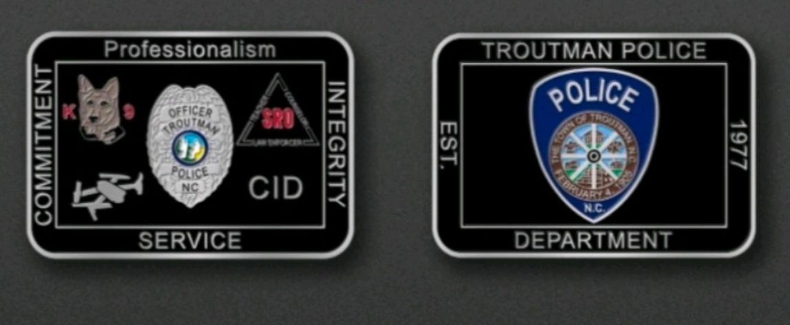 Troutman PD NC challenge coins