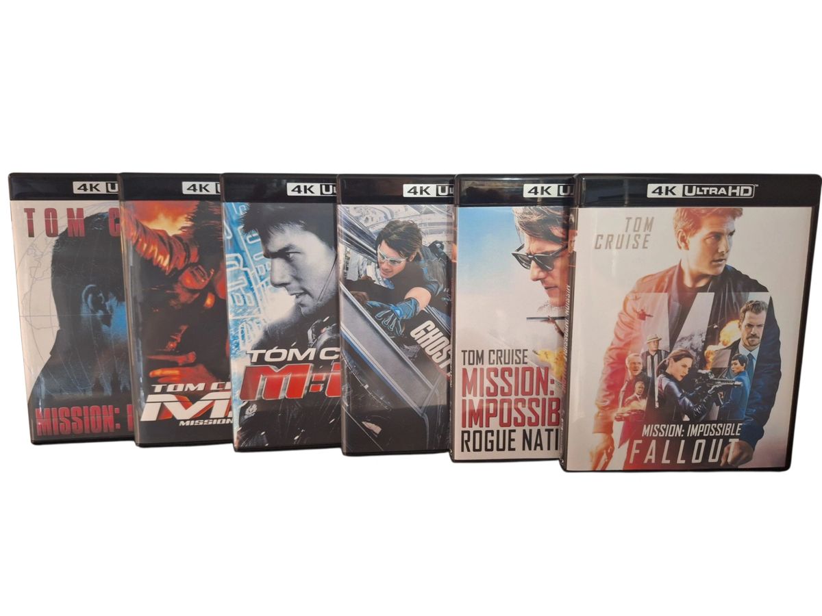 Mission: Impossible 1-6 12.5mm 4k cases (2-disc capacity) with artwork