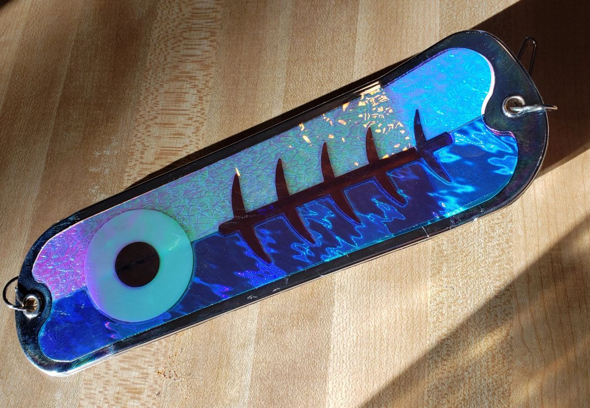 Cookie Monster dual fin flasher