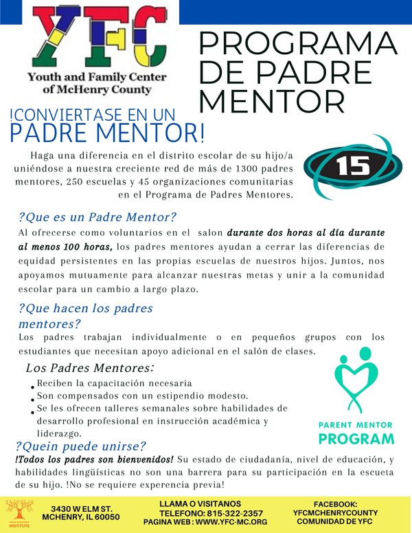 Parent Mentor Program | Youth and Family Center of McHenry County