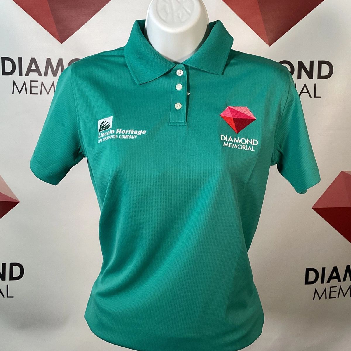 WOMEN-JADE-UNIFORM DIAMOND MEMORIAL POLO SHIRT