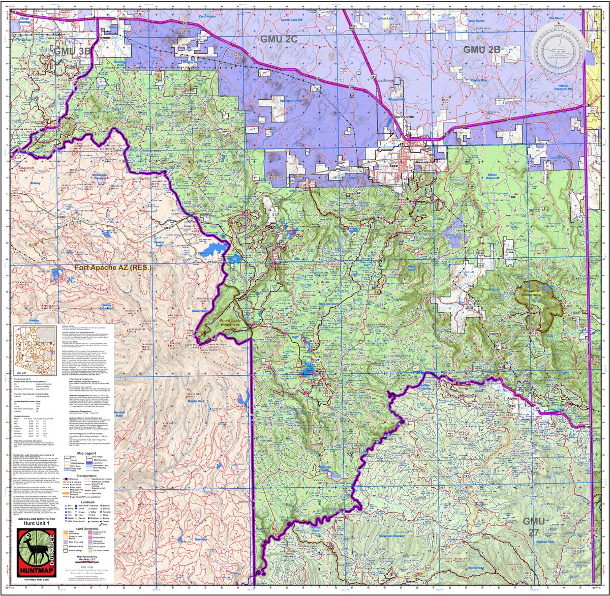 Arizona HuntMap GMU 1