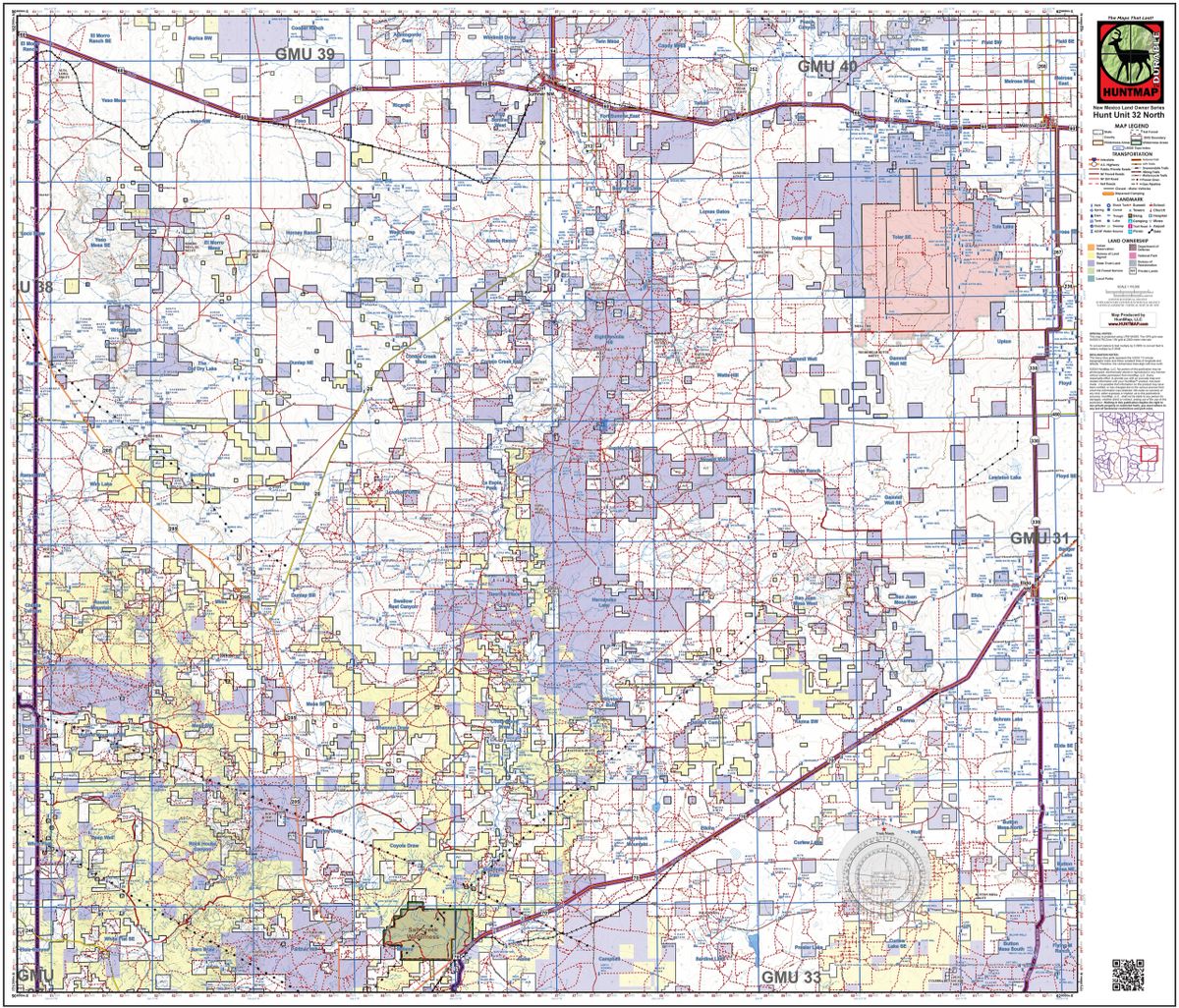 NM HUNTMAP GMU 32-North