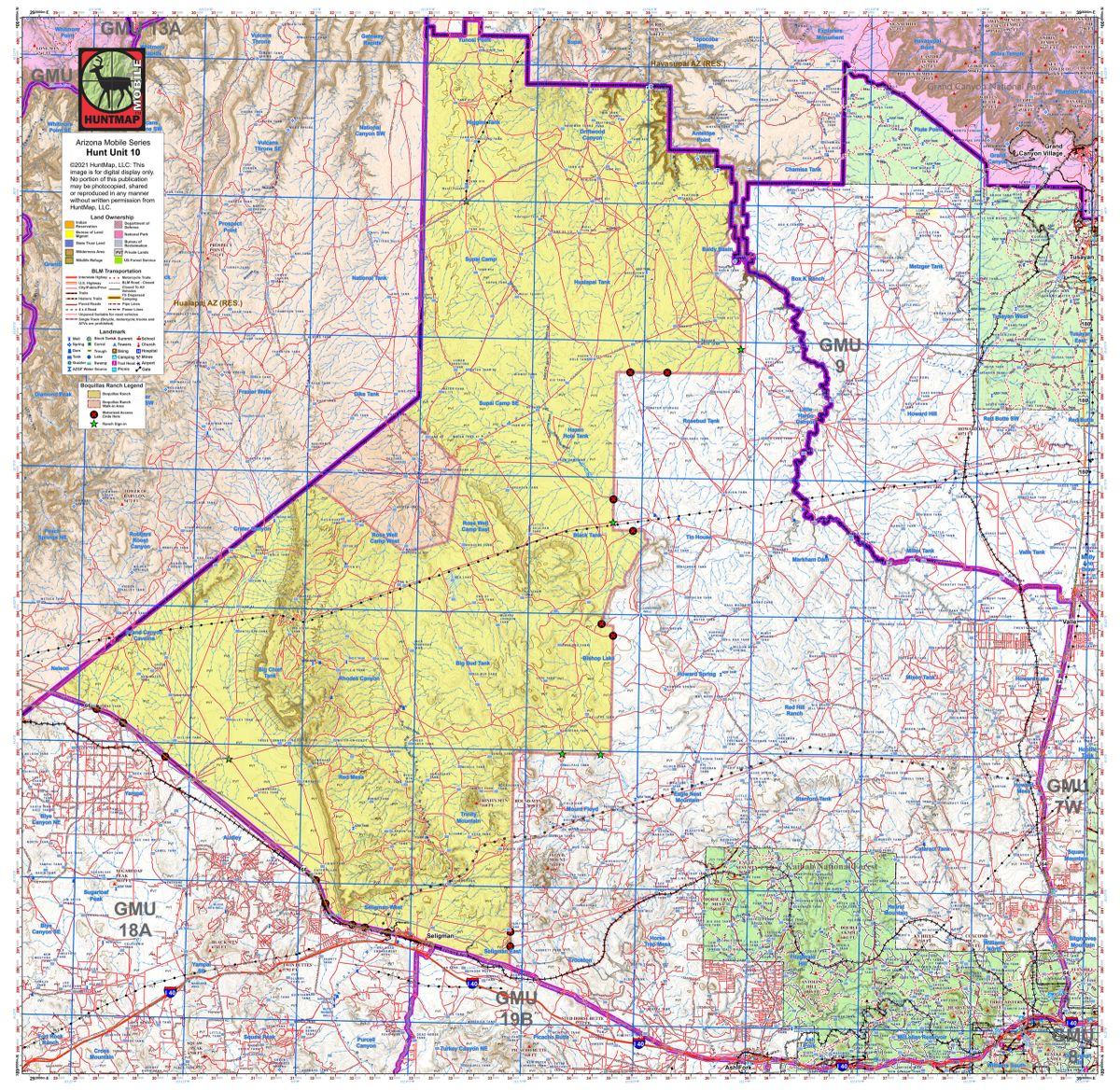 AZ GMU 10 Huntmap Download