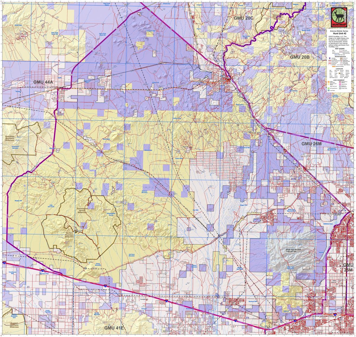 AZ GMU 42 Huntmap Download