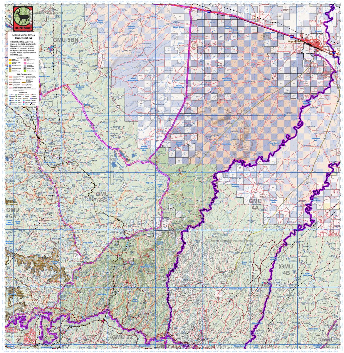 AZ GMU 5A Huntmap Download