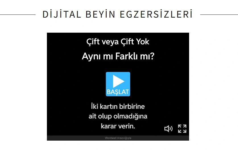 Dijital Beyin Egzersizleri