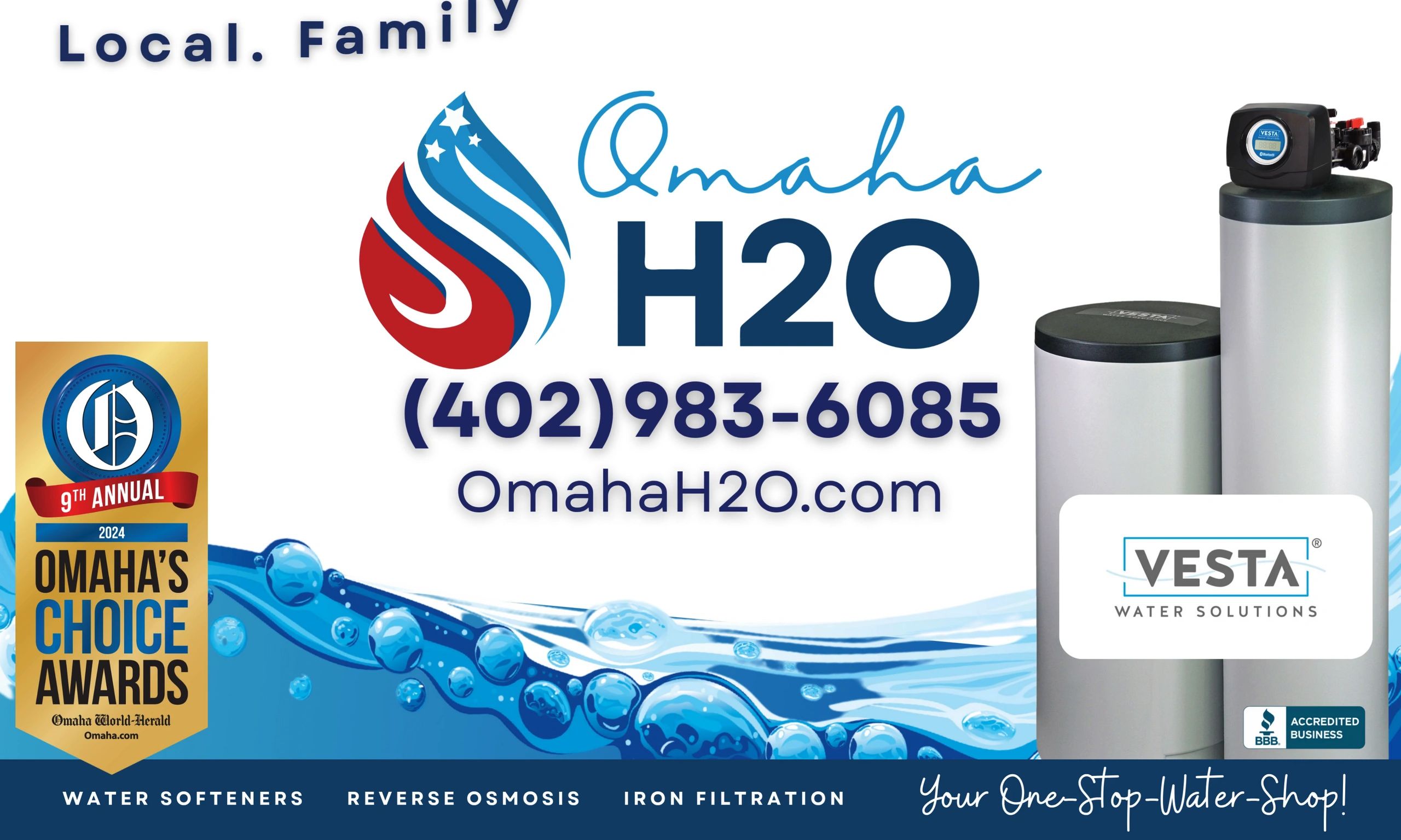 Water Softener Systems Papillion & Gretna, NE - Omaha H2O