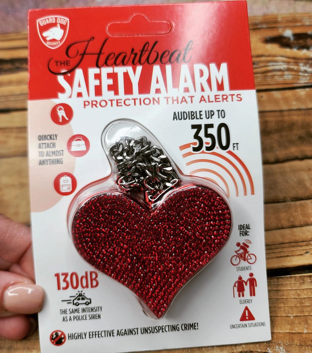 Red Heart Safety Alarm