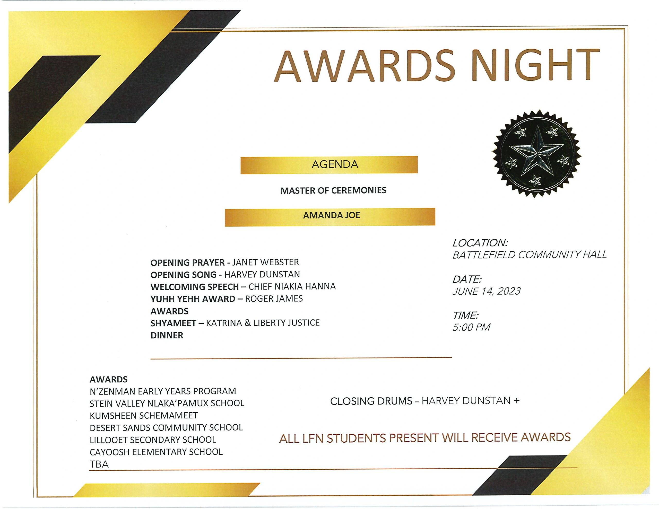 AWARDS & RECOGNITION NIGHT