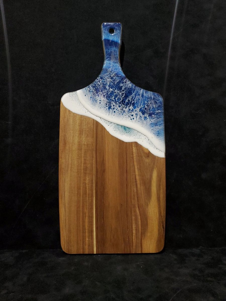 Ocean Wave Board by Sara's Art Corner