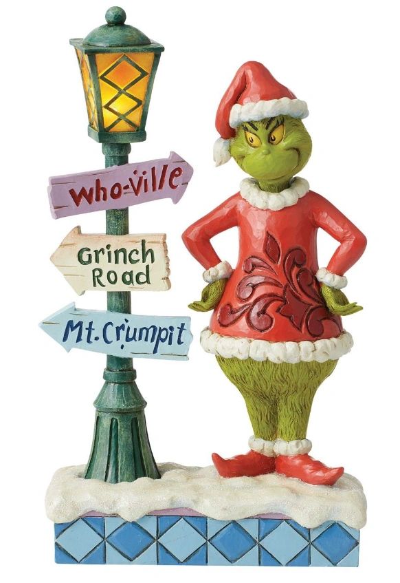 Grinch by Lamppost by Jim Shore