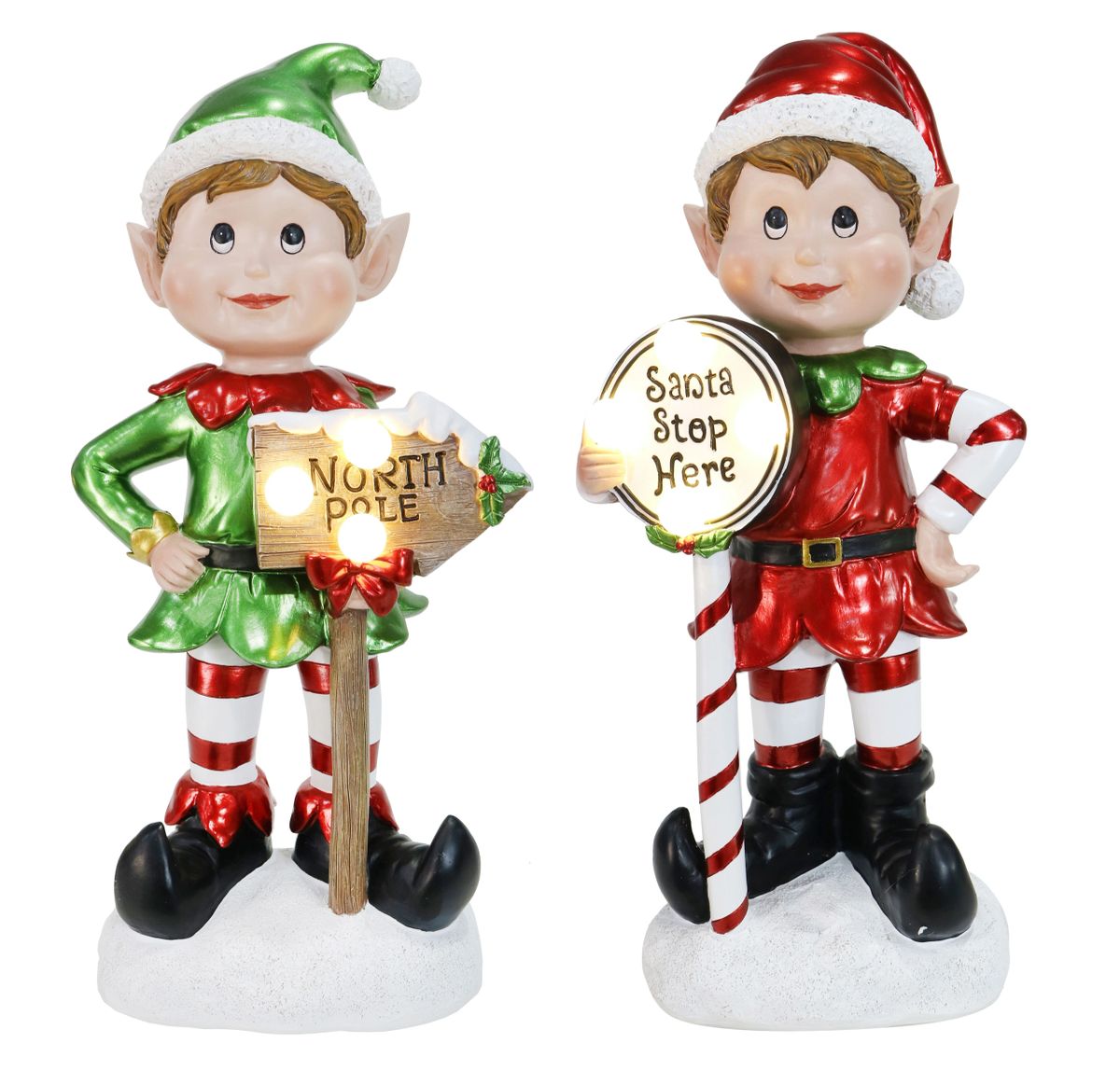 Resin Elf Light Up 40cm