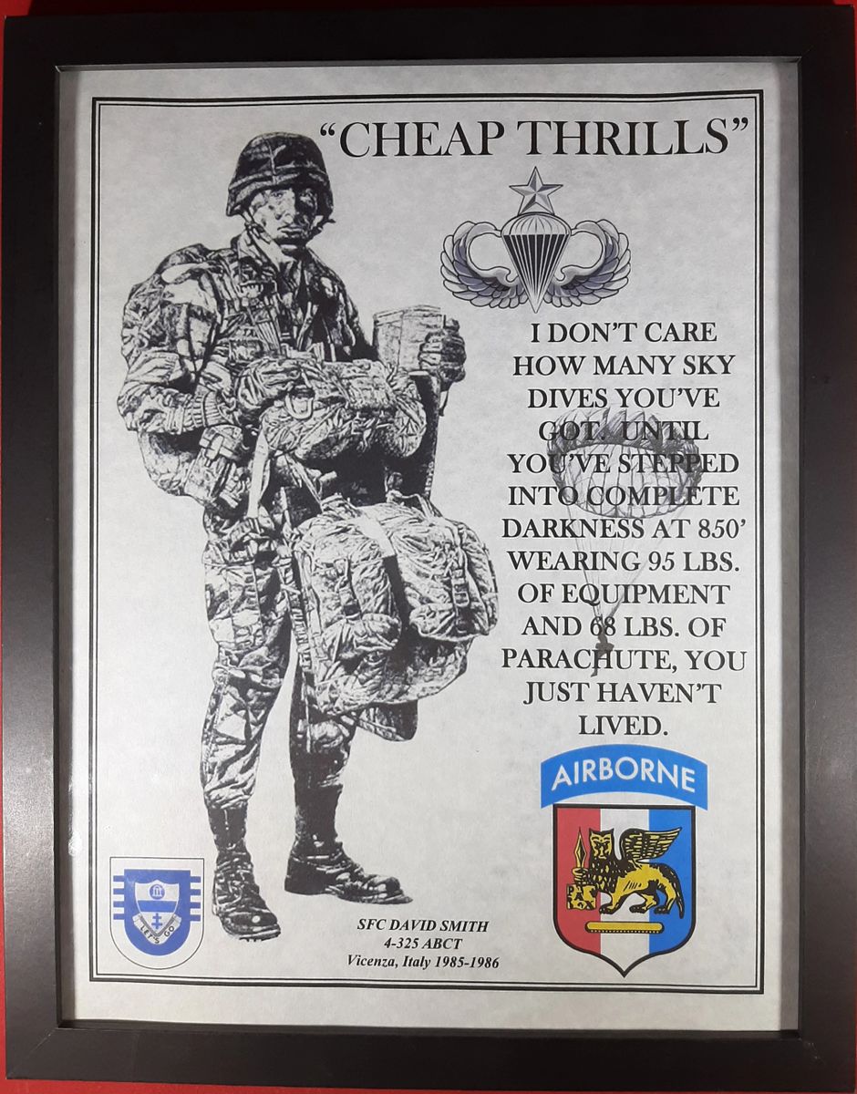 NICE or BETTER US Army Airborne Paratrooper "Cheap Thrills" SETAF ...