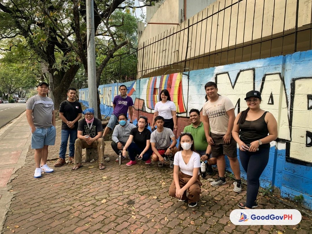 GoodGovPH leads mural at Amoranto Sports Complex