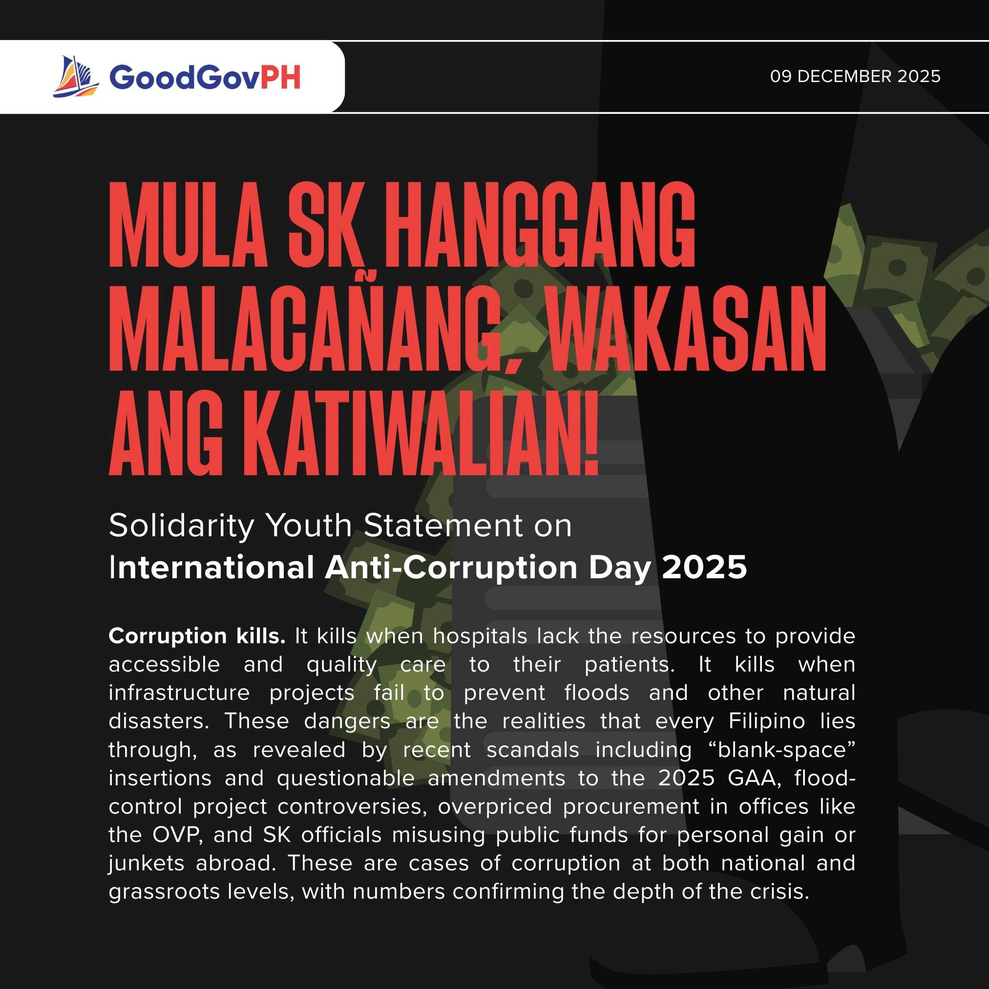 Youth Statement on International Anti-Corruption Day 2025