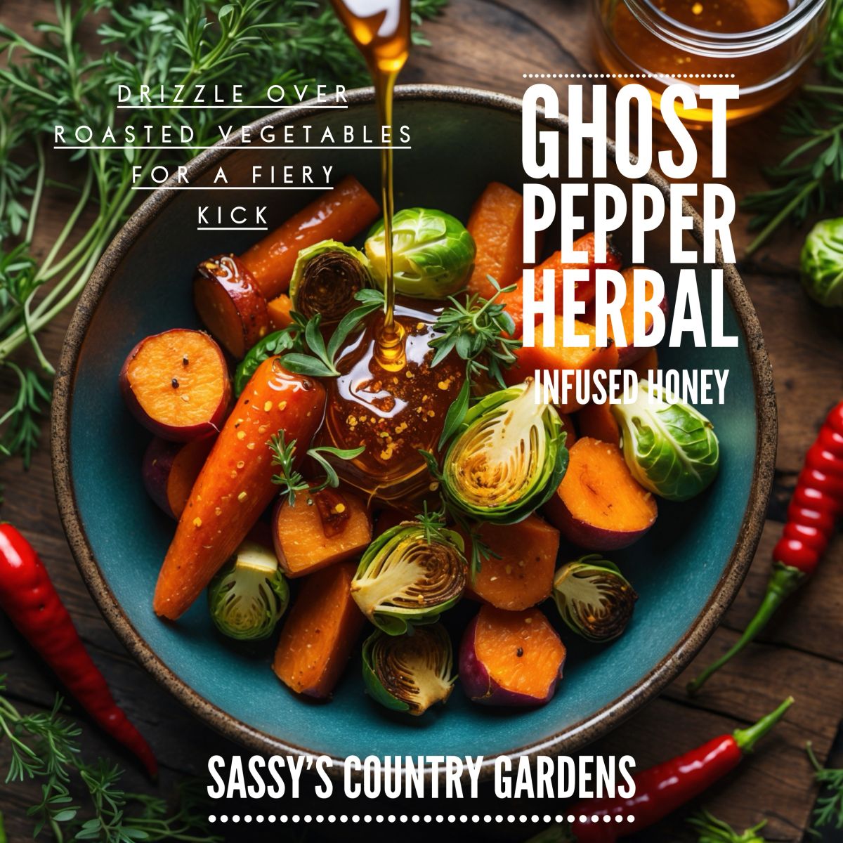 Ghost Pepper Herbal Infused Honey