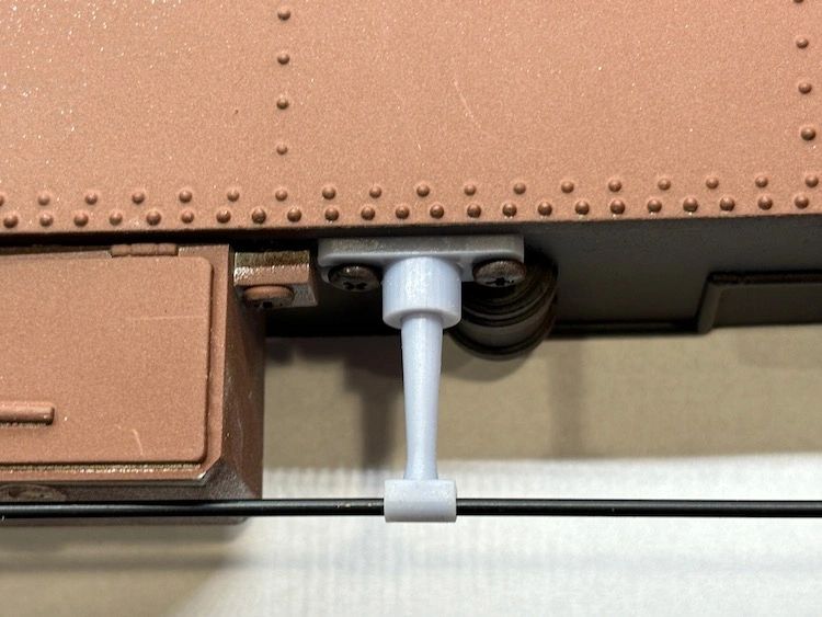 Truss Rod Stantion for Heavyweight Passenger Cars, 3D printed