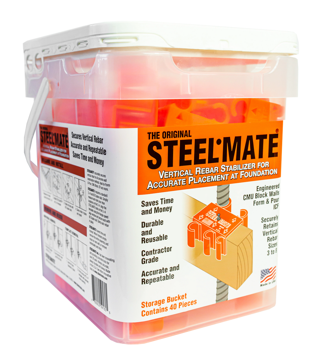 STEELMATE 1 - 40 PC Bucket & 2 LEVELMATE