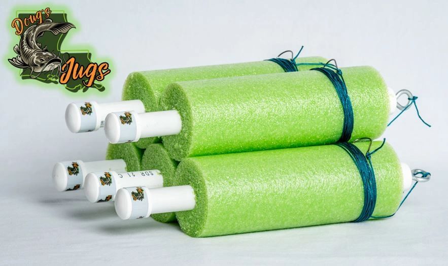 Custom Green Set of 5 - Ready to Go Jugs | Fishing jugs for Catfish ...