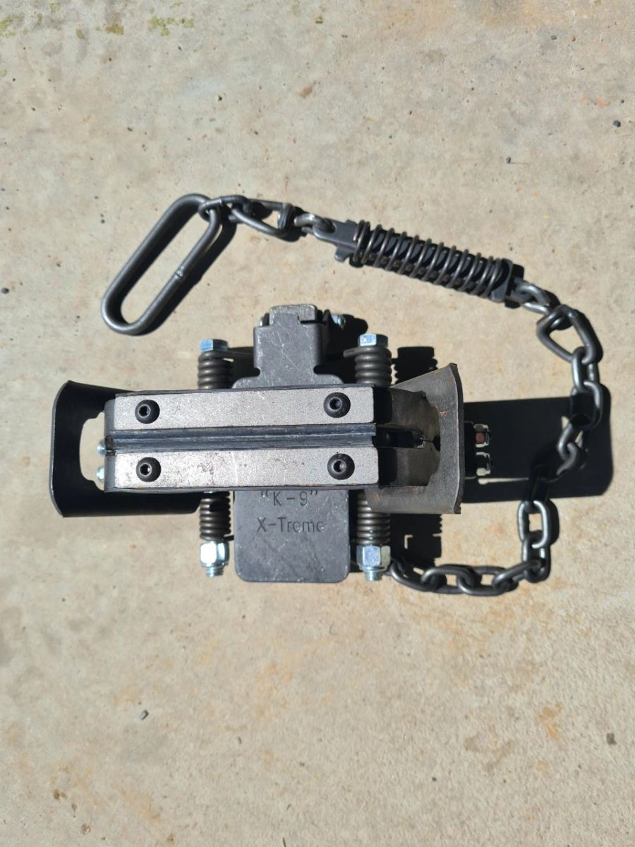 K9 Extreme Trap - 4 coil Rubber Jaw WILD DOG TRAP FULLY RIGGED A #3 ...