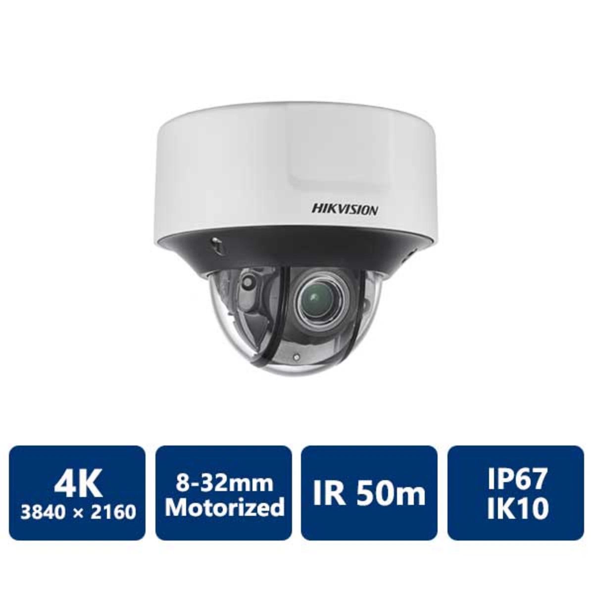 4K OUTDOOR VARIFOCAL DOME NETWORK CAMERA (DS-2CD7585G0-IZHS8)