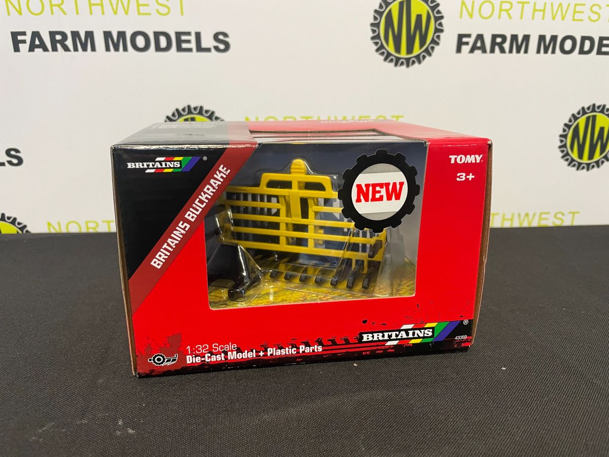 BRITAINS 43369 1:32 SCALE FRONT MOUNTED BUCKRAKE WITH ADAPTER