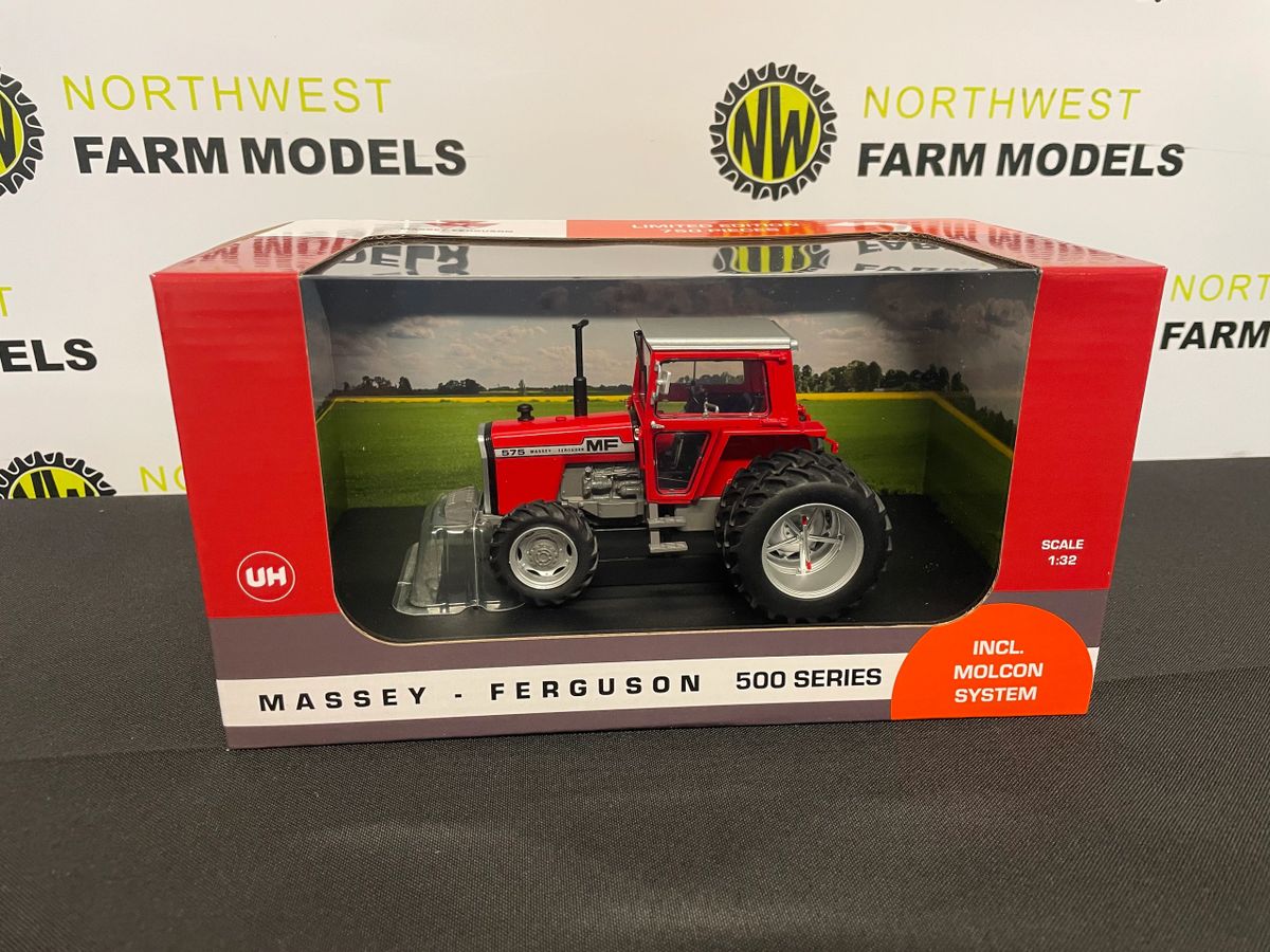 UNIVERSAL HOBBIES 6765 1:32 SCALE MASSEY FERGUSON 575 4WD WITH REAR ...
