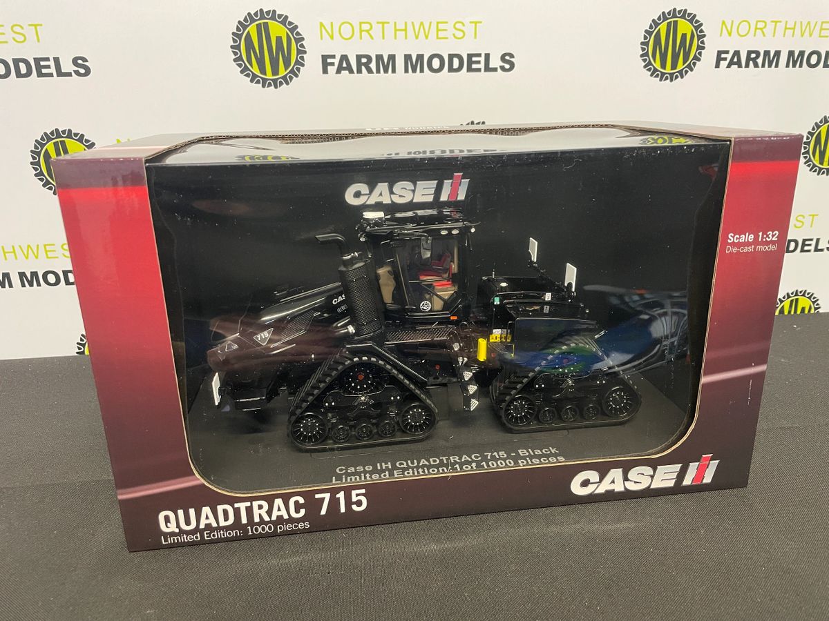 UNIVERSAL HOBBIES 6820 1:32 SCALE CASE IH QUADTRAC 715 "BLACK BEAUTY ...