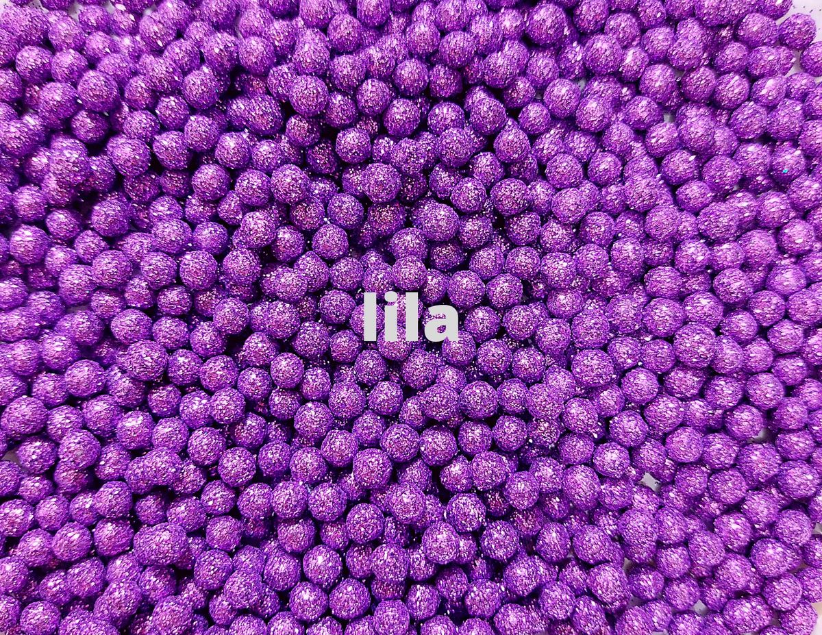 Perla diamantada lila