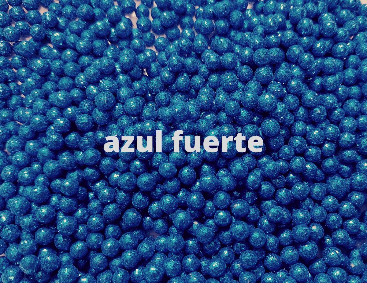 Perla diamantada azul rey