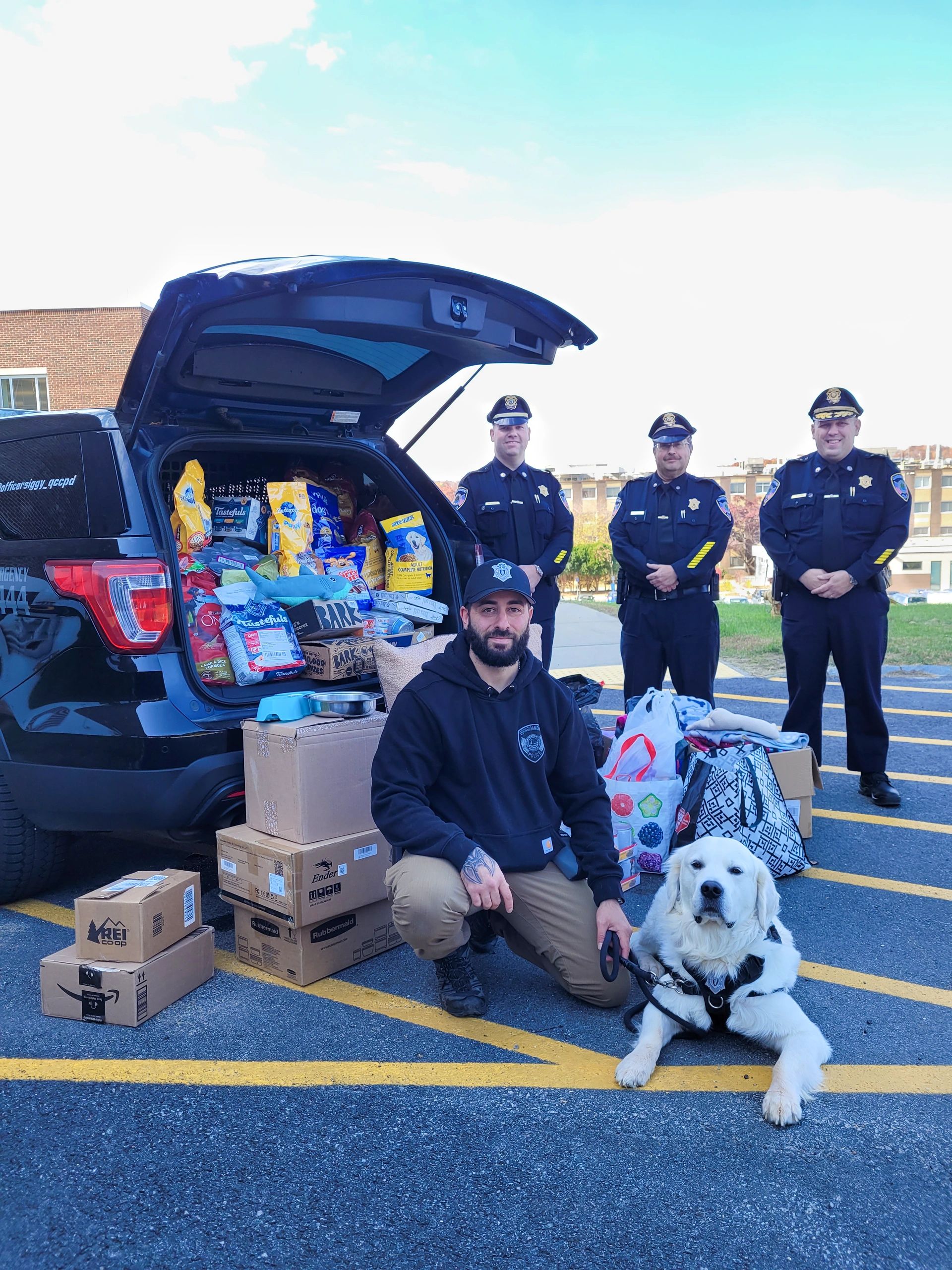 QCC police hold pet supply drive for southern hurricane victims