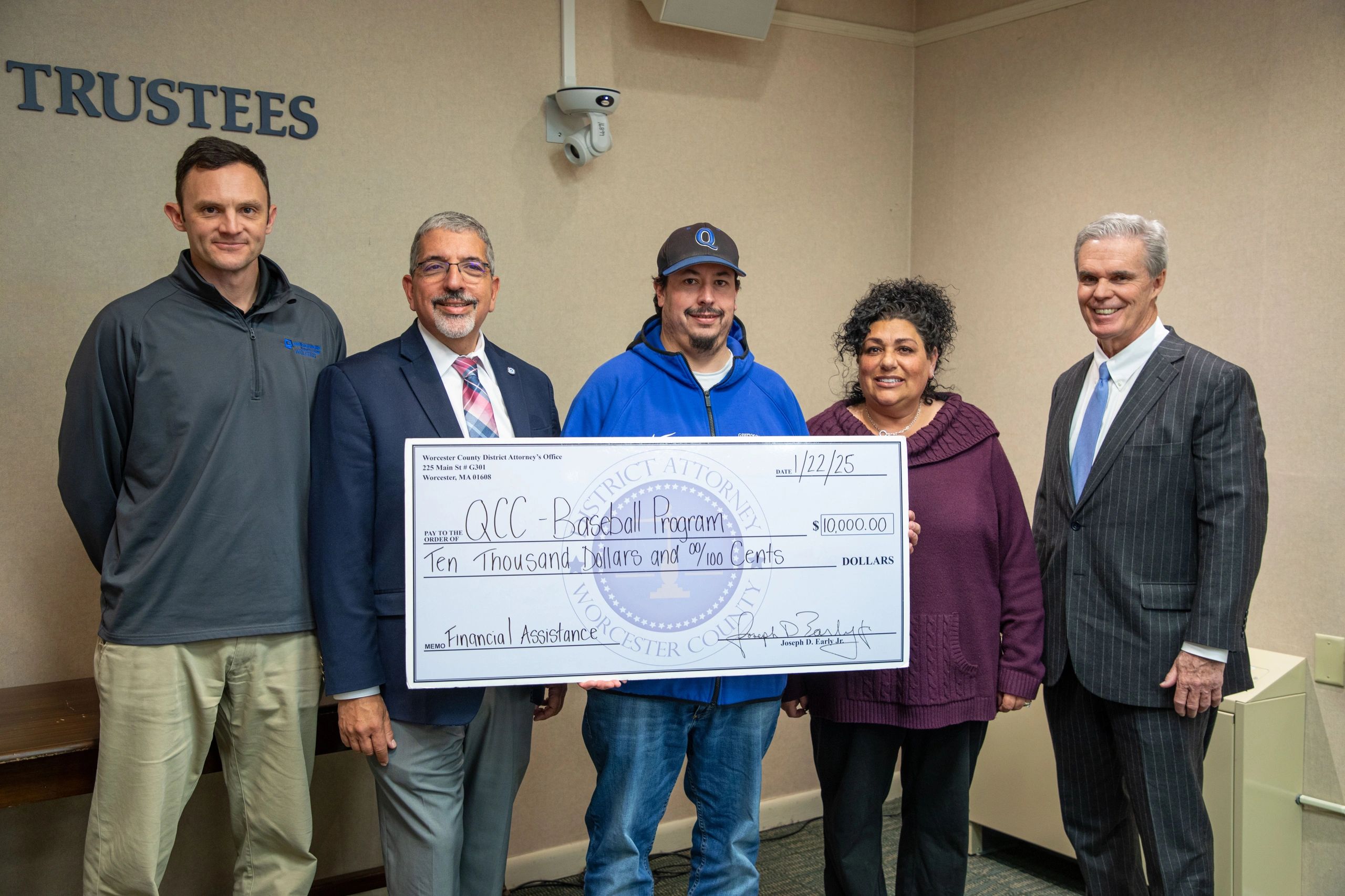 QCC receives $10K for baseball field upgrades