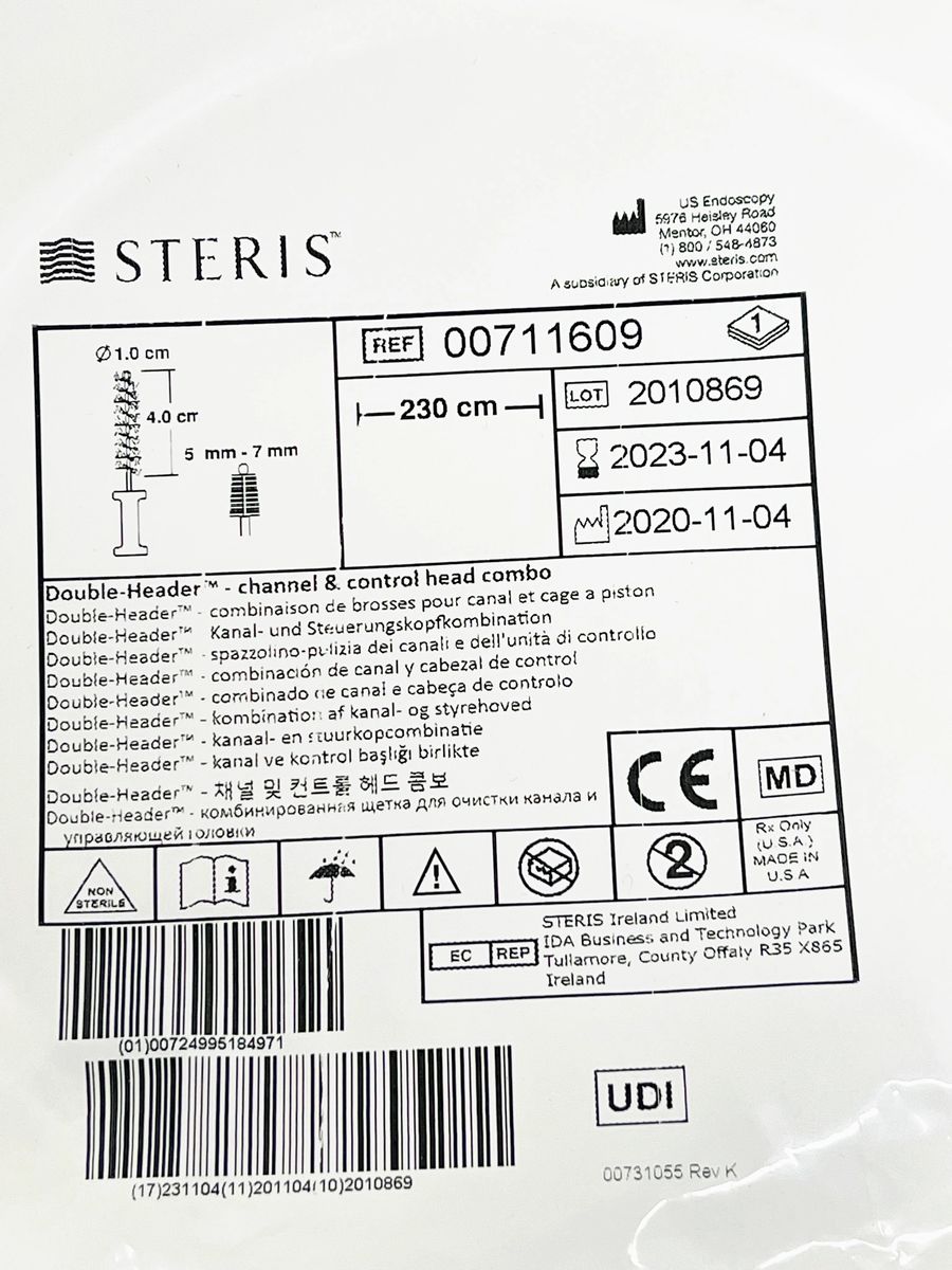 Steris 00711609 Double-Header™ Channel & Control Head Cleaning Brush ...