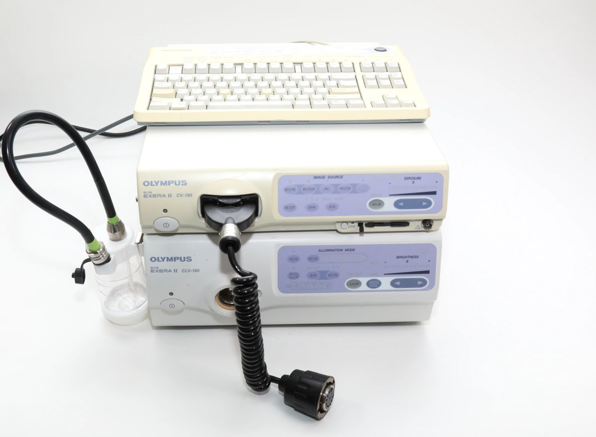 Olympus CV-180 CLV-180 EVIS EXERA II Video combo + keyboard, pigtail ...
