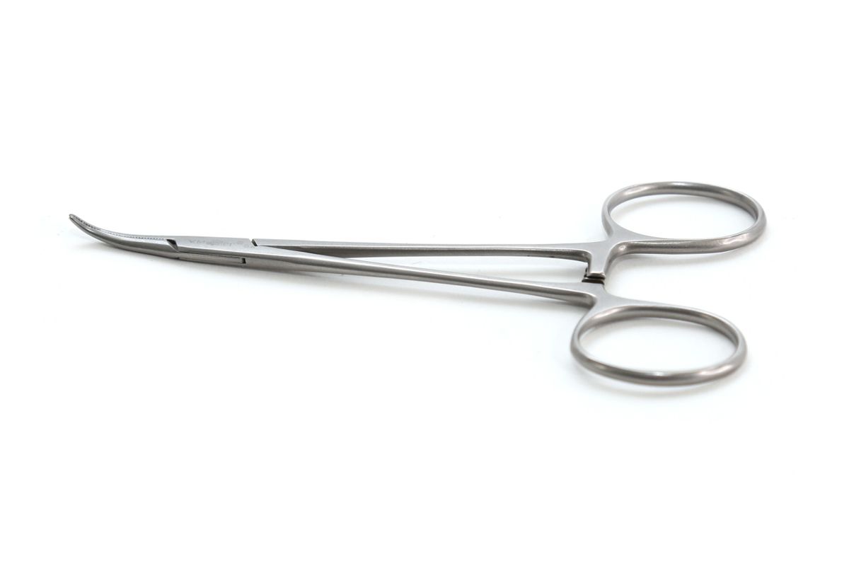 V. Mueller Micro-line Forceps Curved Tip Micro Forceps 4-3/4"