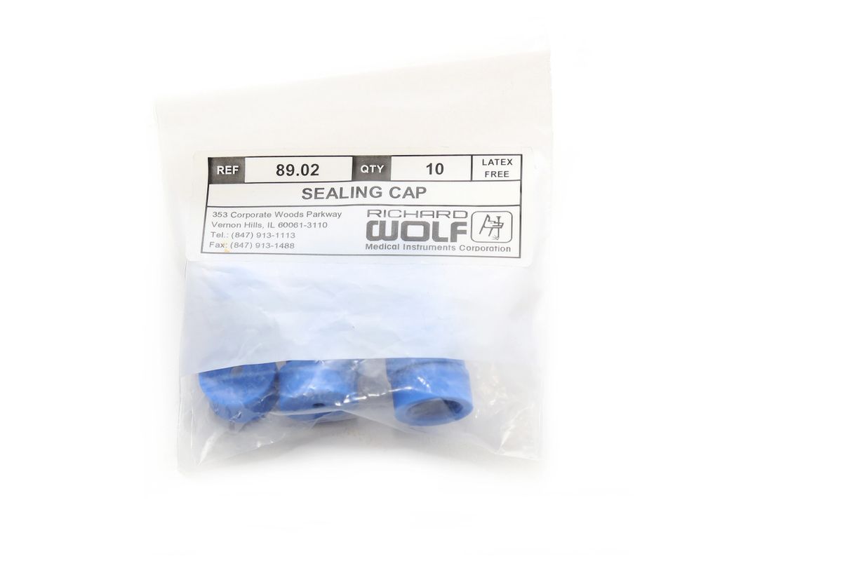 Wolf 89.02BL 3-4mm Type C Blue Sealing Cap, Pk/10
