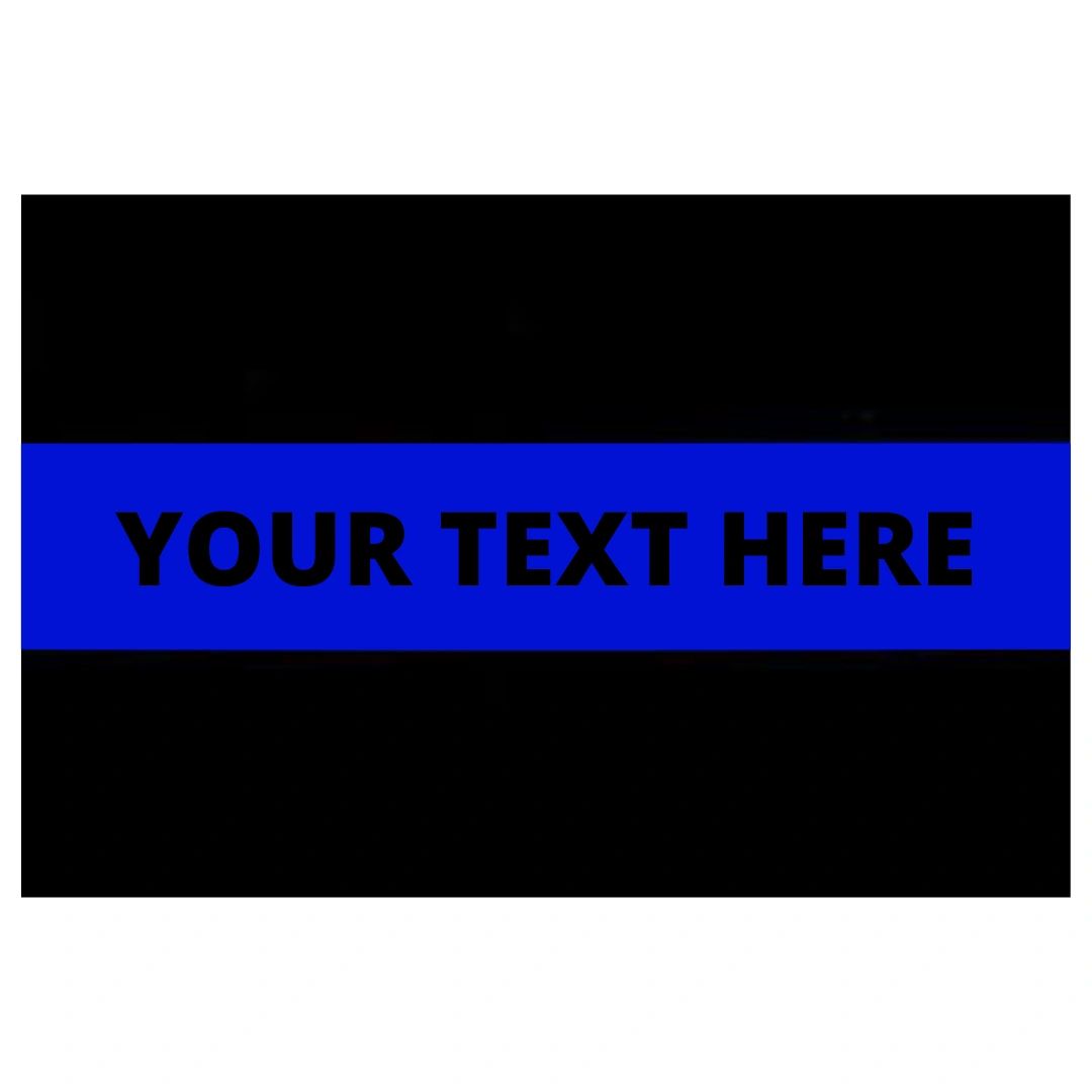Custom Personalized Thin Blue Line Decal Sticker