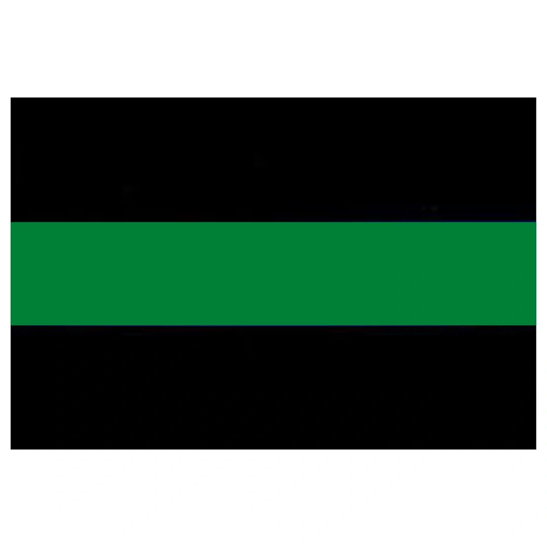 Reflective Thin Green Line Decal Sticker