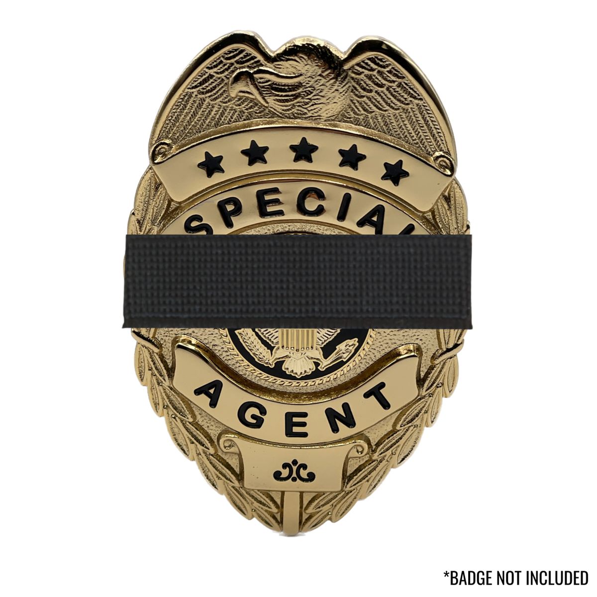 Standard Black Mourning Band (1-100 pack) Funeral Badge Uniform